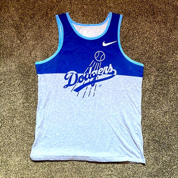 Nike | Shirts | Nike Cooperstown Collection Dodgers Tank | Poshmark
